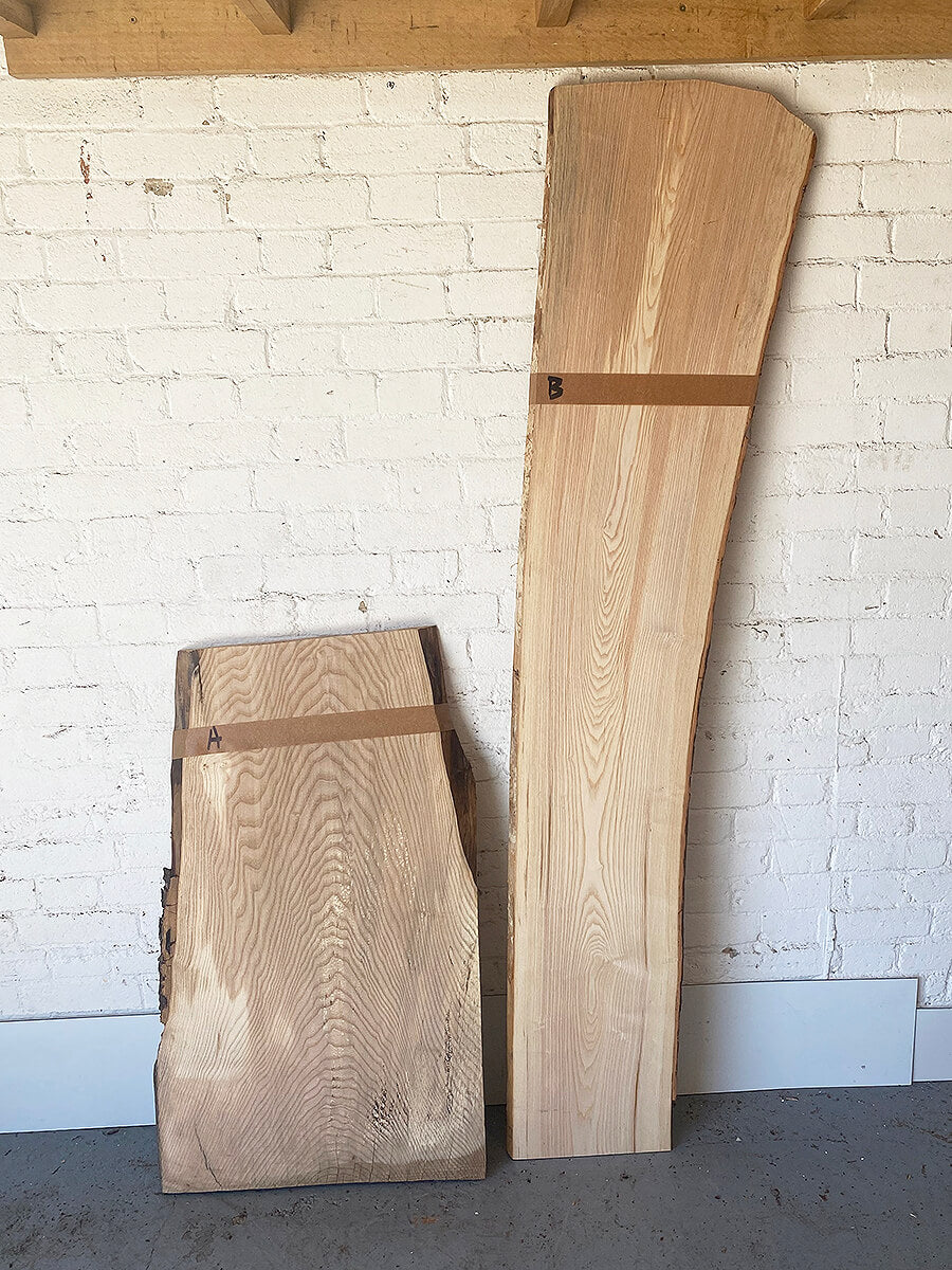 Ash - Live Edge Boards | Chatoyancy Shimmer Rustic Timber