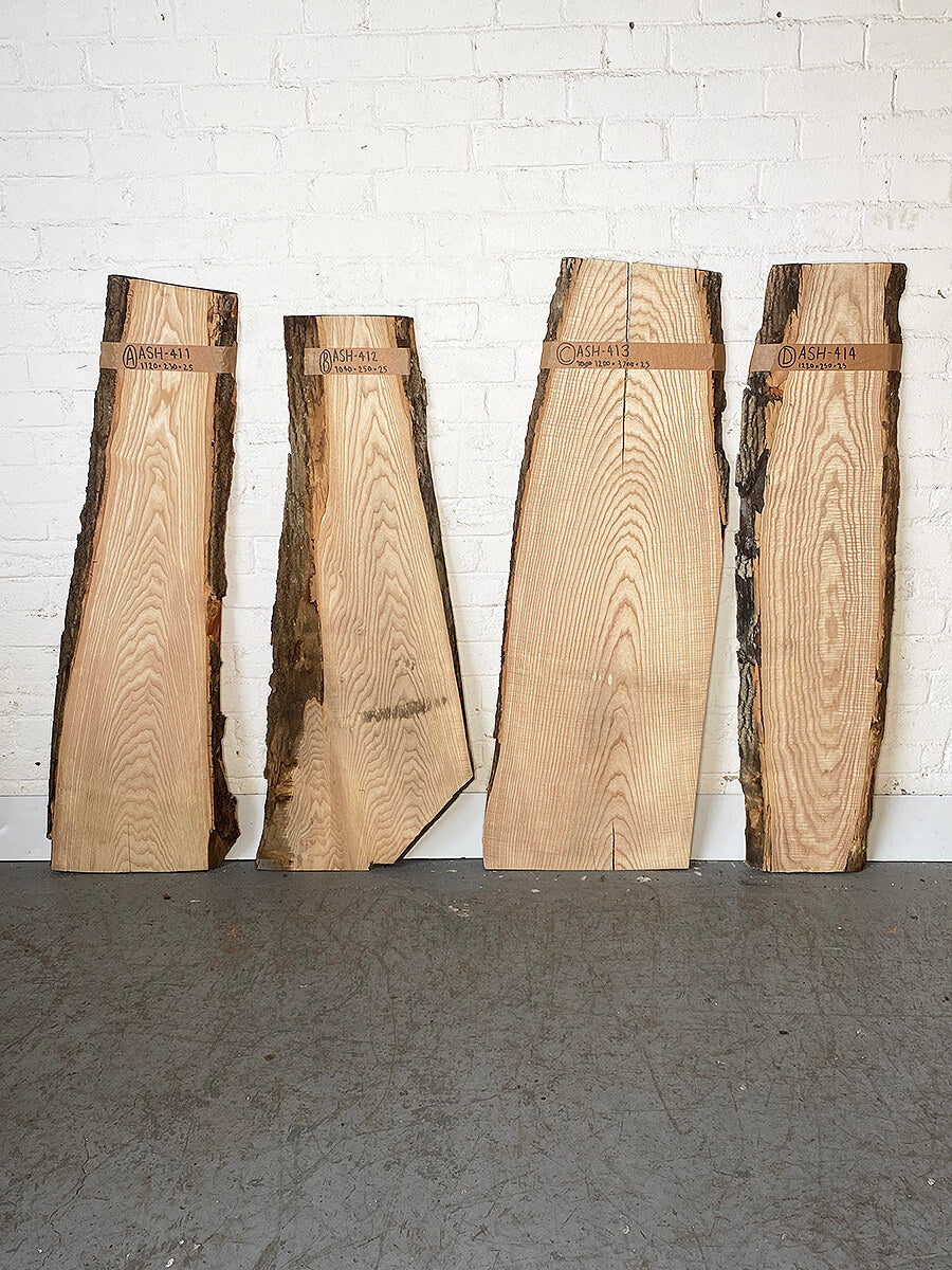 Ash - Live Edge Boards | Waney Edge & Chatoyancy Shimmer