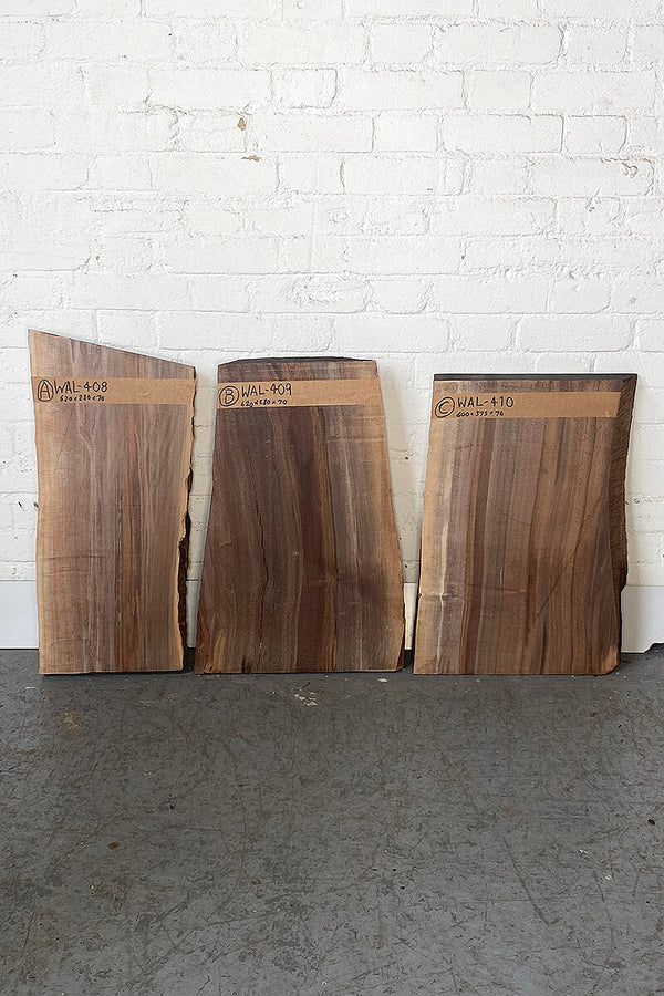 Black Walnut - Waney Edge Boards from Croydon | Live Edge Wood