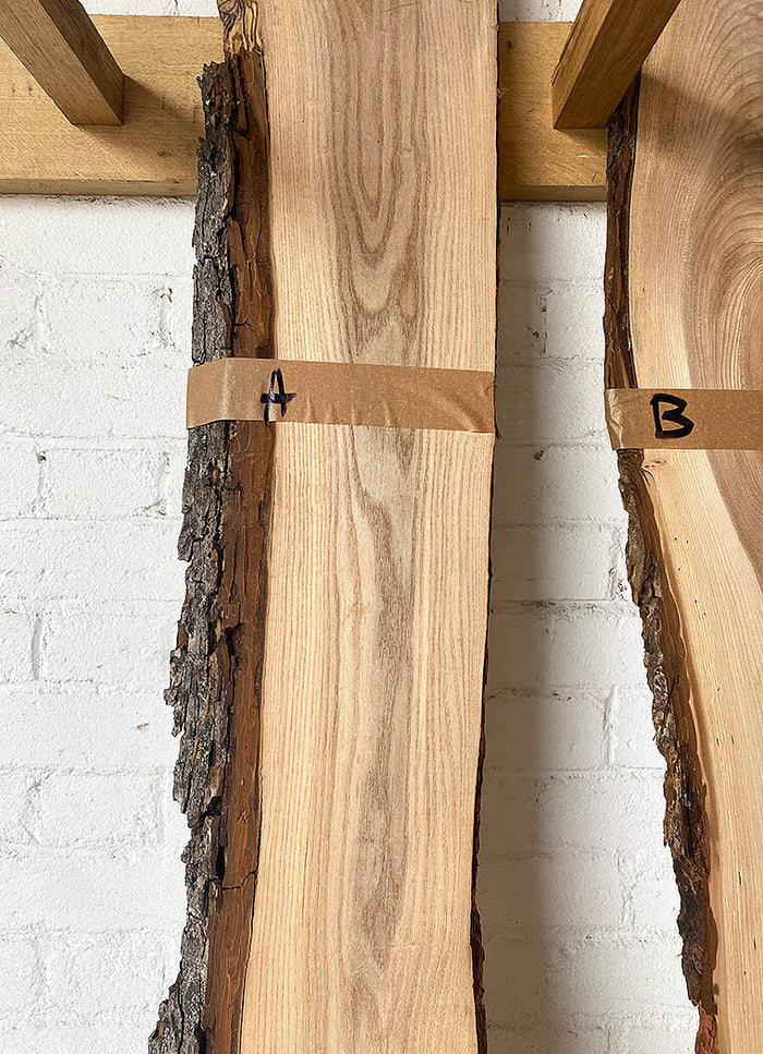 Elm Live Edge Wood Planks from Brighton, England | Waney Edge