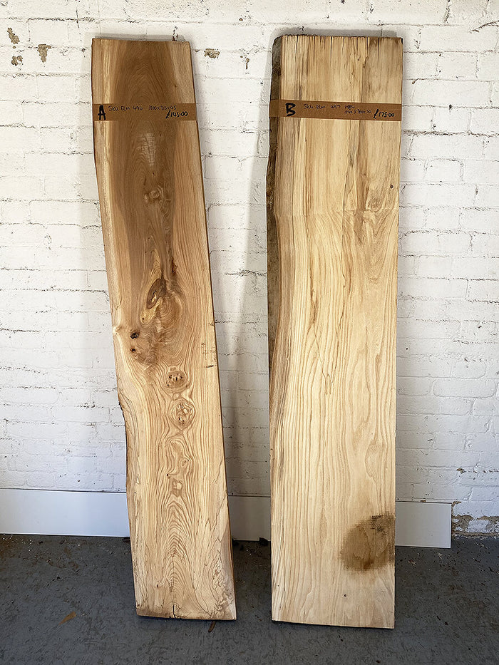 Elm Live Edge Wood Boards from Brighton | Subtle Waney Edge
