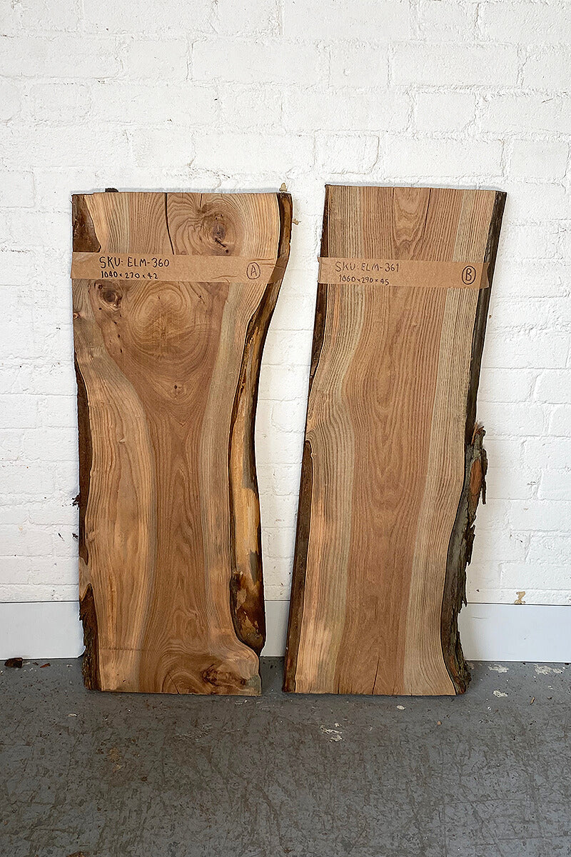 Elm Boards from Brighton | English Live Edge Hardwood Boards