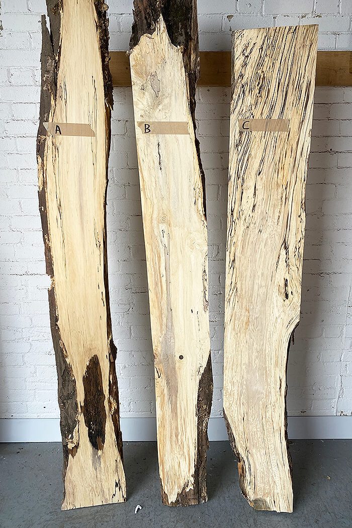 Hornbeam spalted boards from Bishops Avenue, London | English Hardwood