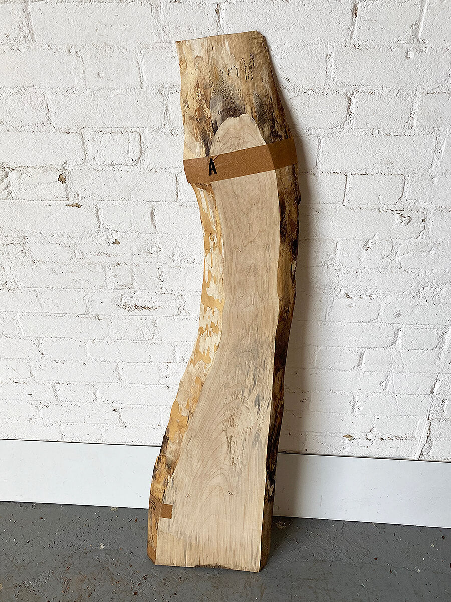 Maple - Double Waney Edge Board from Brighton | Natural Rustic Wood