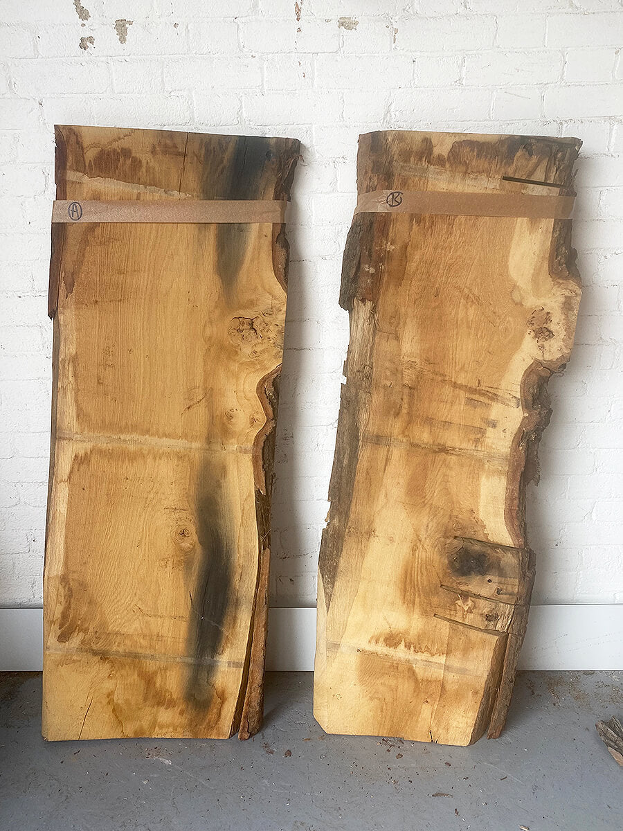Oak - Waney Edge Boards from Reigate | English Wood Timber Hardwood