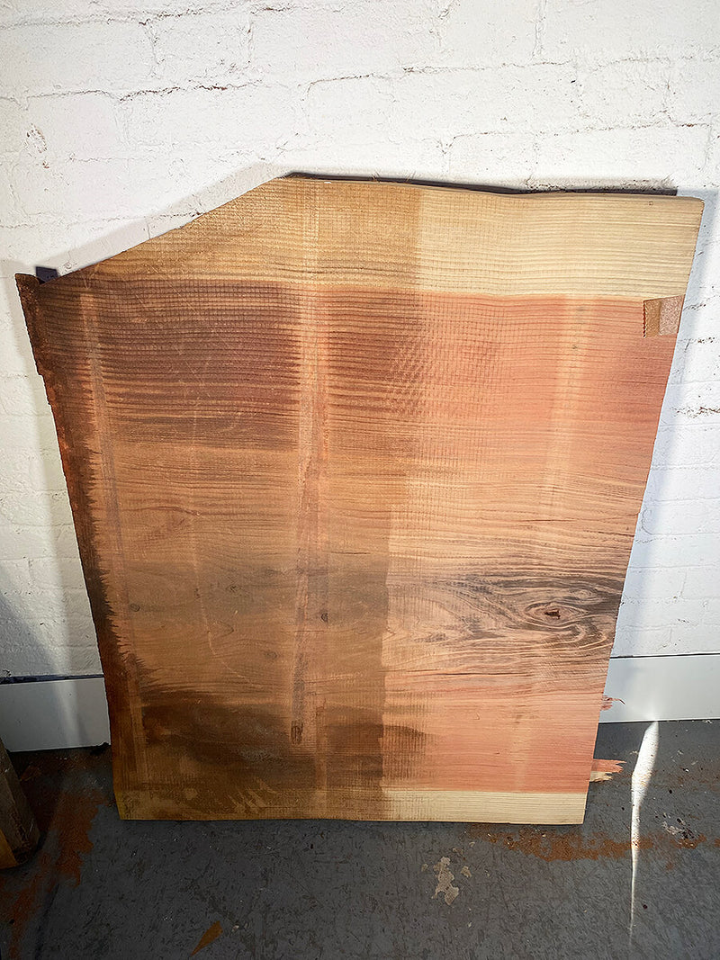 Sequoia Redwood - Rough Sawn Slab from Liphook | Air Dried Wood Board