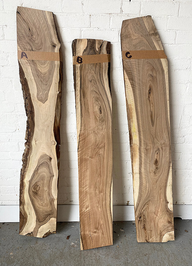 Walnut - Waney Edge Boards from Birmingham | Live Edge Board
